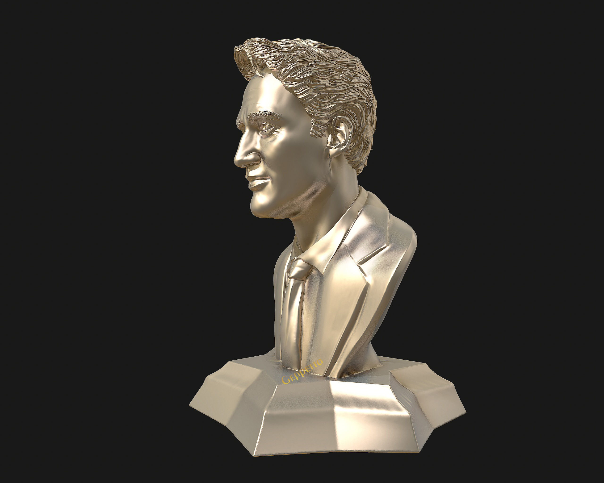 Justin Trudeau 3D portrait Ready to 3D print 3D model 3D printable ...