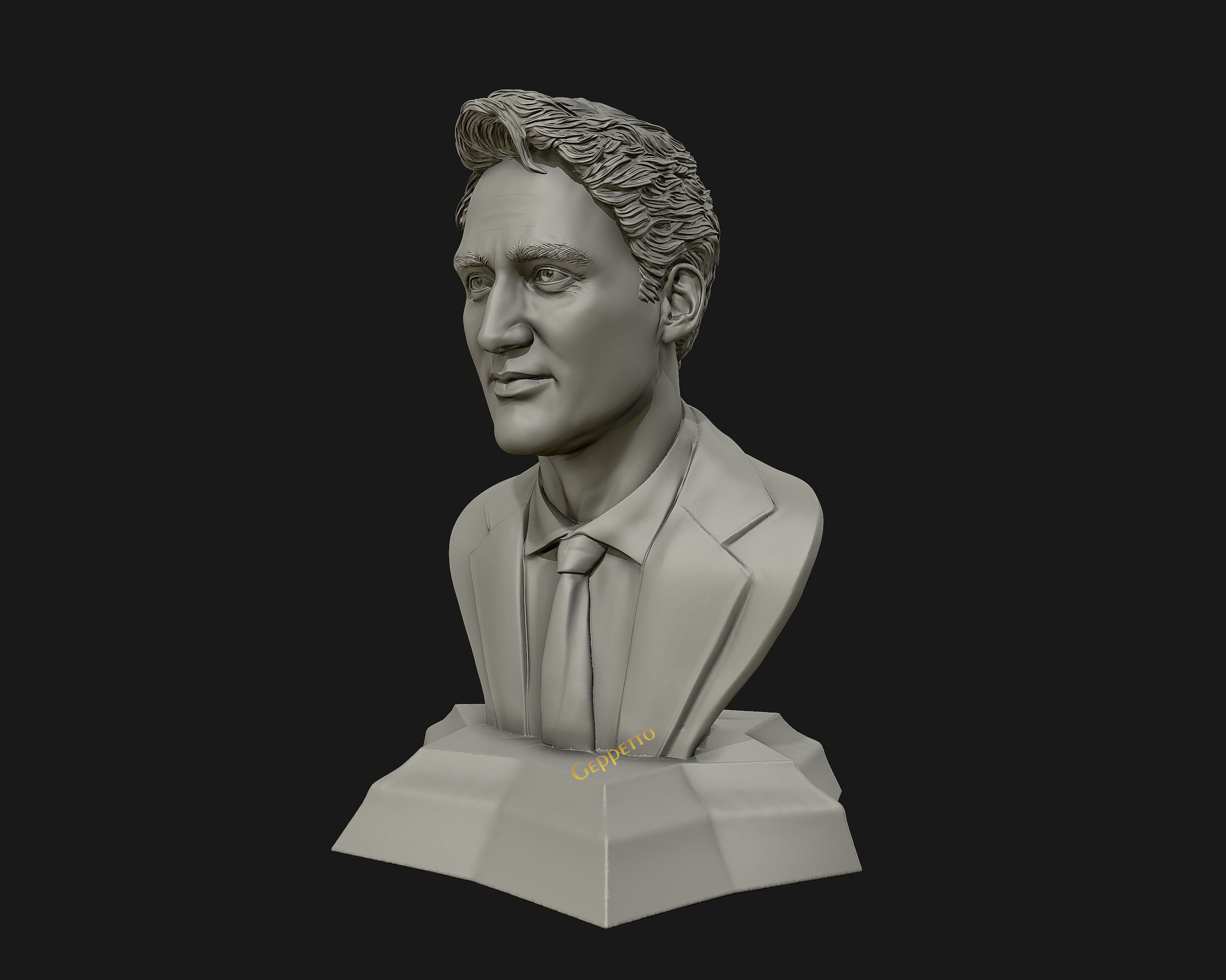 Justin Trudeau 3D portrait Ready to 3D print 3D model 3D printable ...