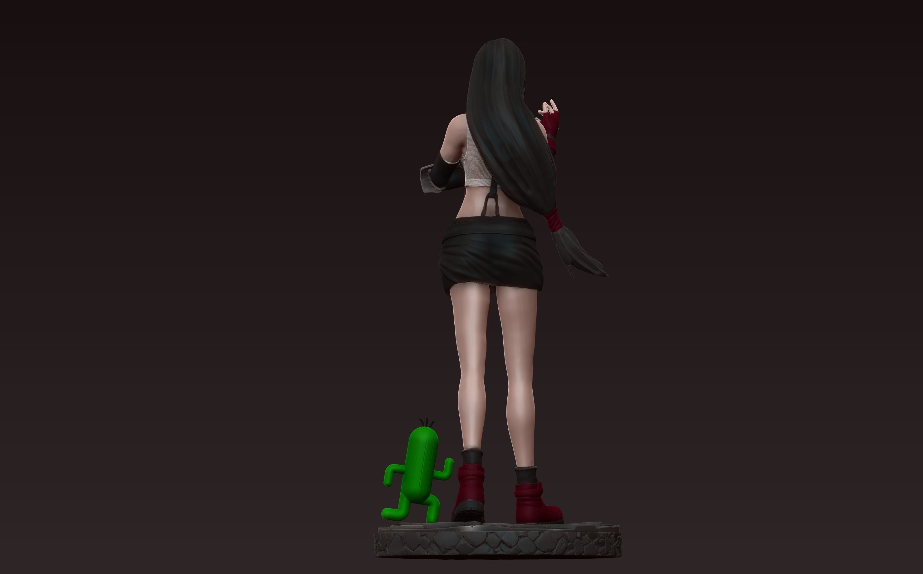 tifa lockhart - final fantasy 7 - 3d print figurine statue 3D model 3D ...