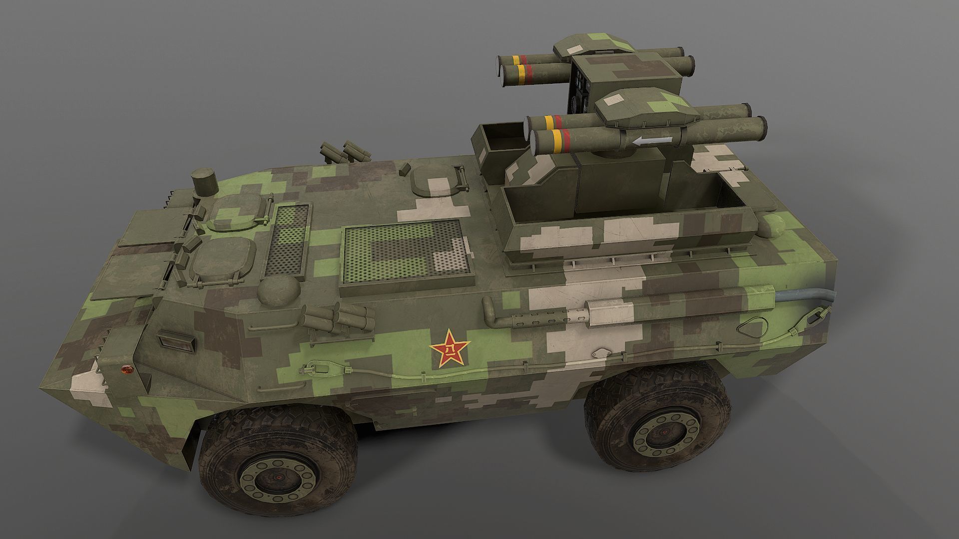 3D model AFT-9 plus missile VR / AR / low-poly | CGTrader