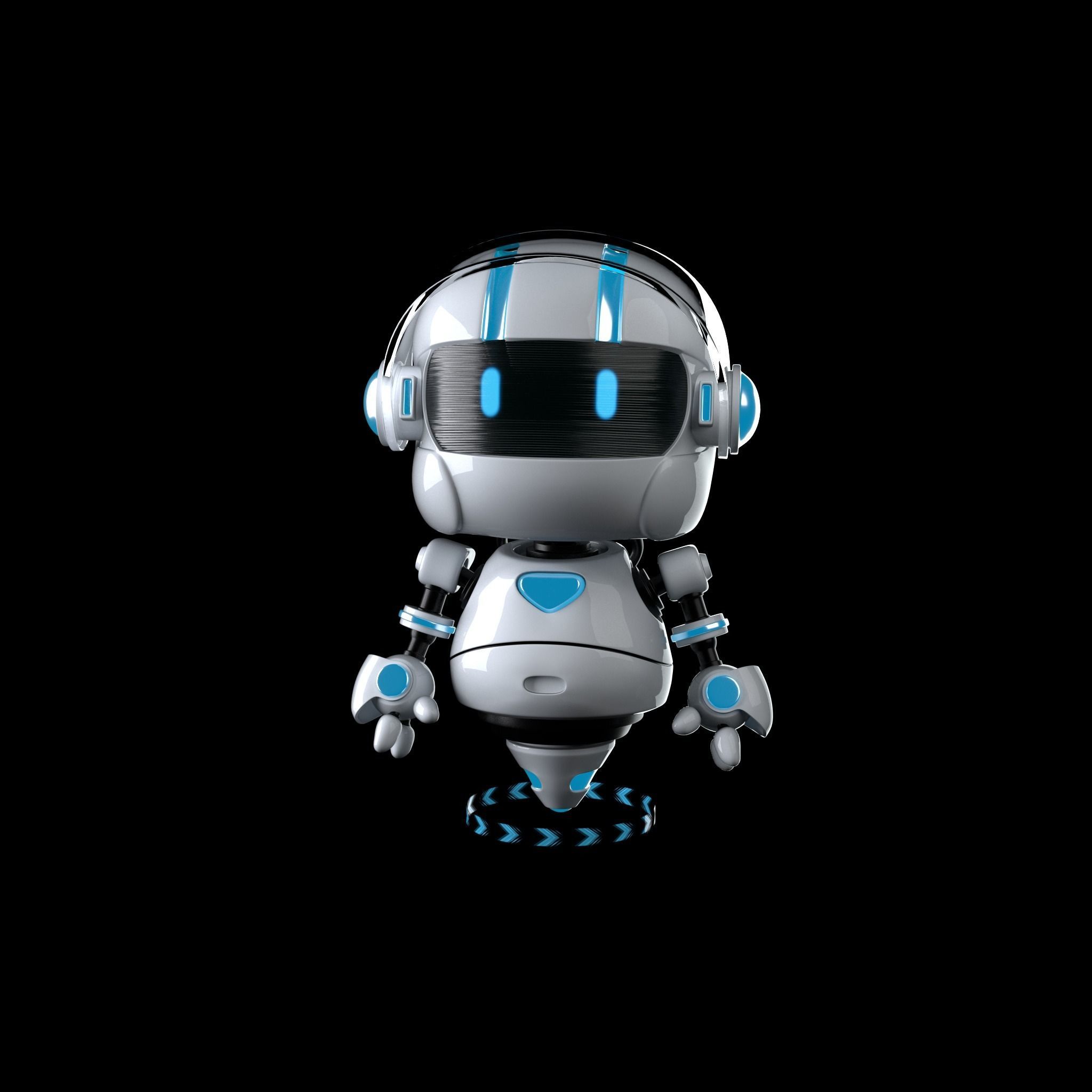 3D model cute robot VR / AR / low-poly rigged | CGTrader