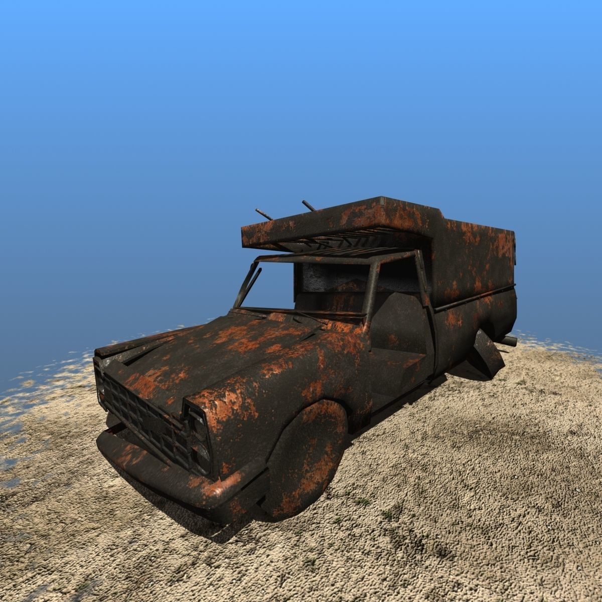 3D model Offroad Battle Car 06 VR / AR / low-poly | CGTrader