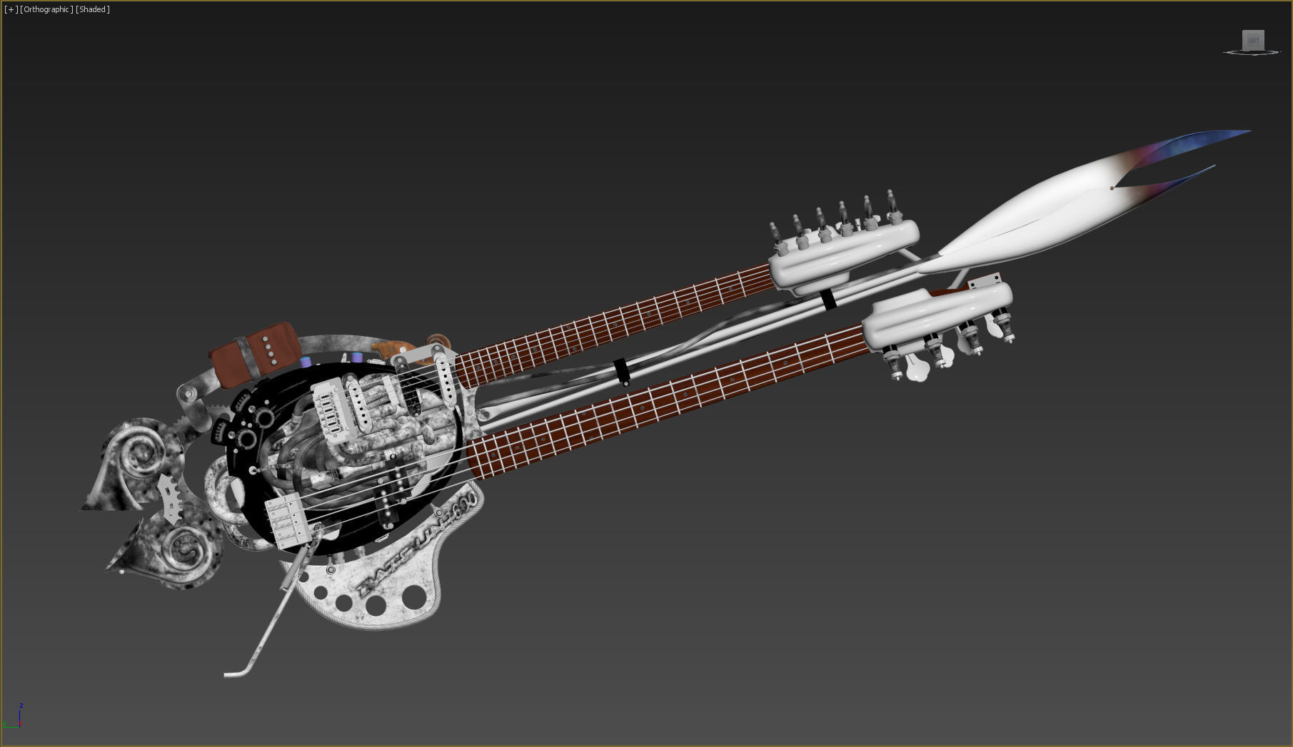 The Doof Warrior Guitar 3D model | CGTrader