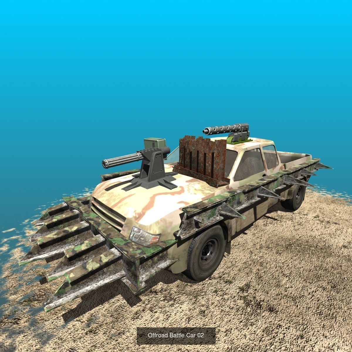 Offroad Battle Cars 3D Model Collection | CGTrader