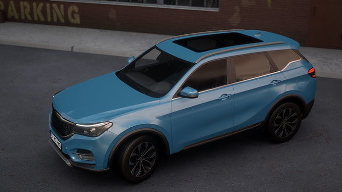 3D model Crossover Car VR / AR / low-poly rigged | CGTrader