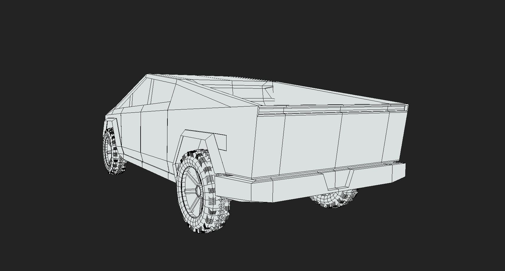 3D model Tesla Cybertruck VR / AR / low-poly | CGTrader