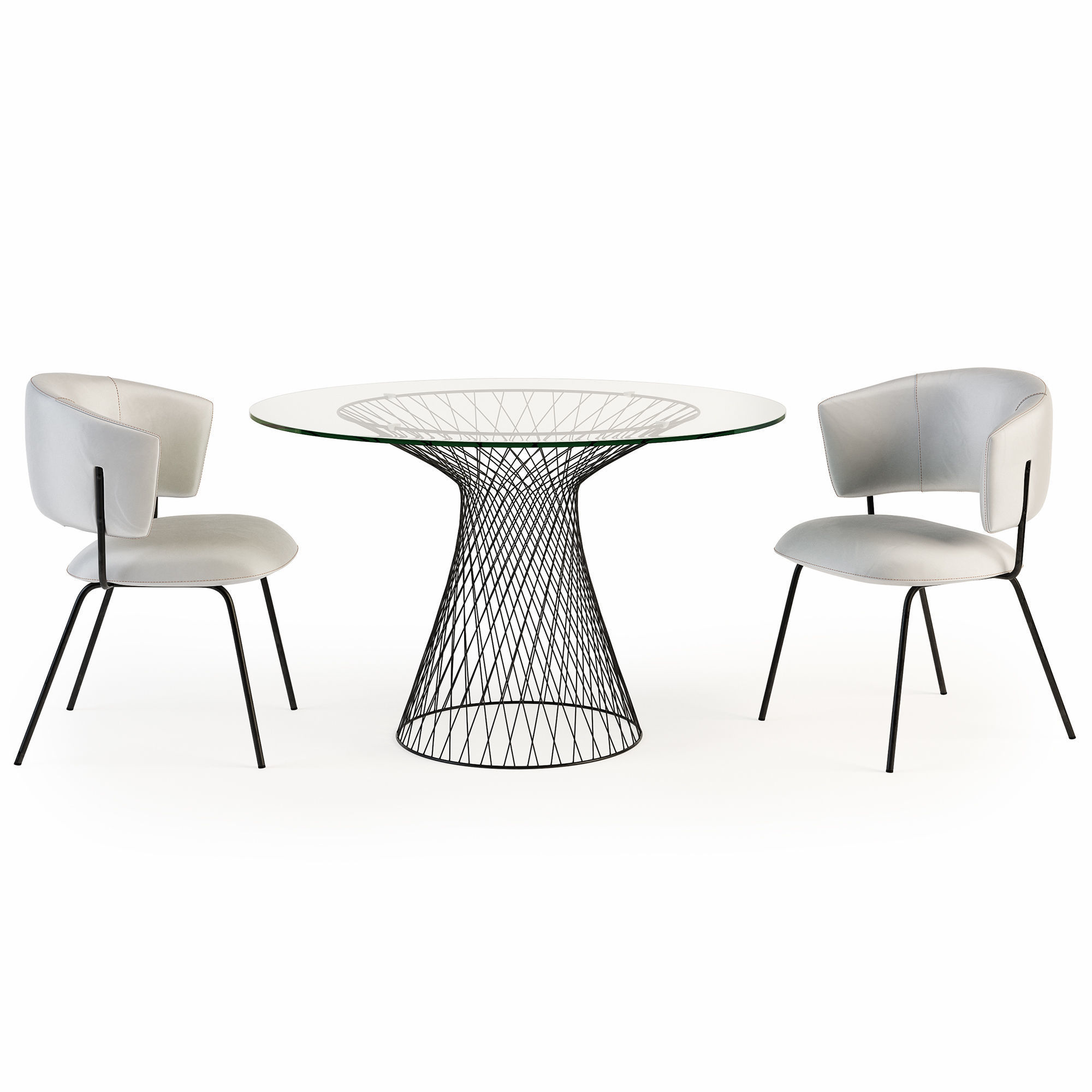 Portello Chair and Lexington Table 3D model | CGTrader