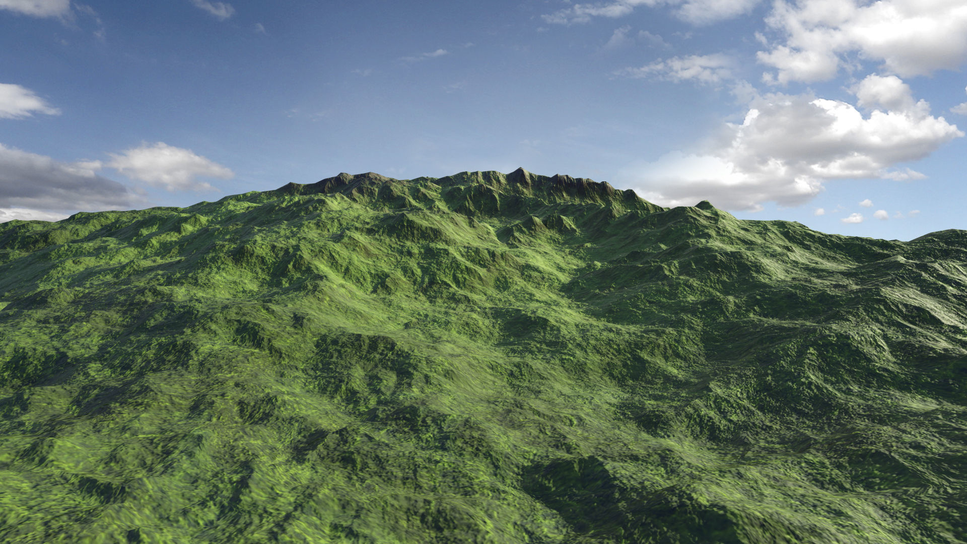 3D model Terrain Hills Landscape Mountain Environment Highlands PBR 07 ...
