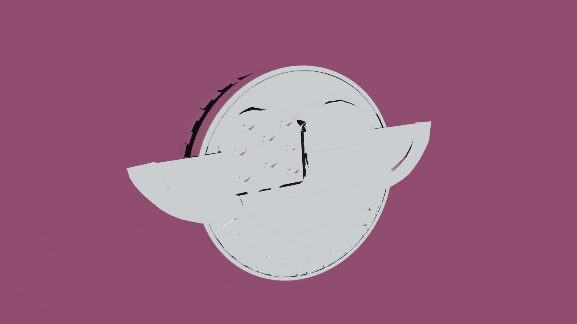 cyberpunk badge 3D model 3D printable | CGTrader