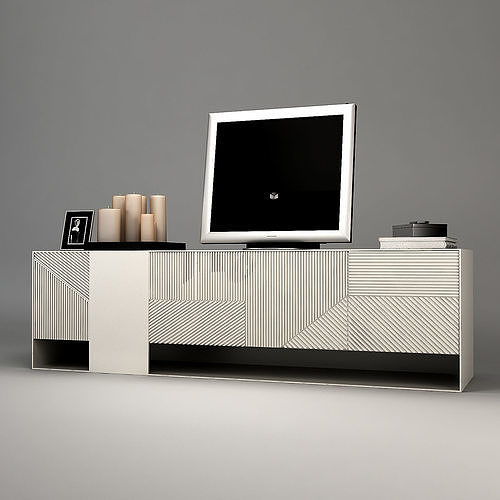 HAMPDEN MEDIA CONSOLE BAKER 3D model | CGTrader