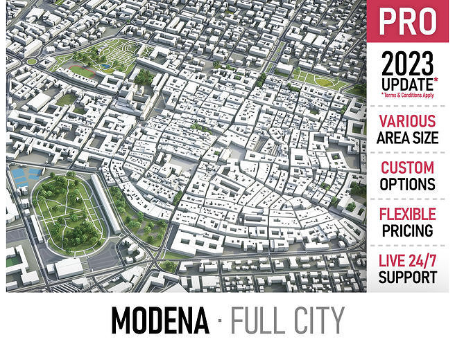 3D model Modena VR / AR / low-poly | CGTrader