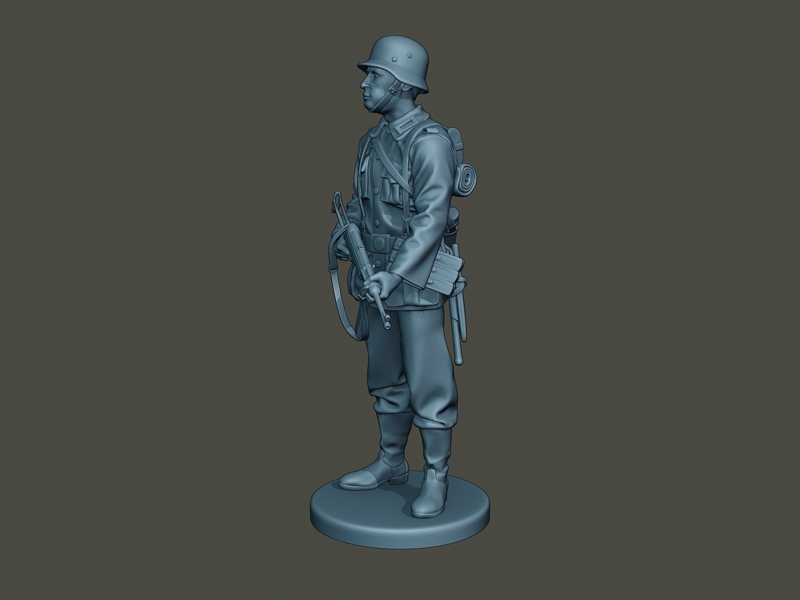 German soldier ww2 Stand Guard G2 3D model 3D printable | CGTrader