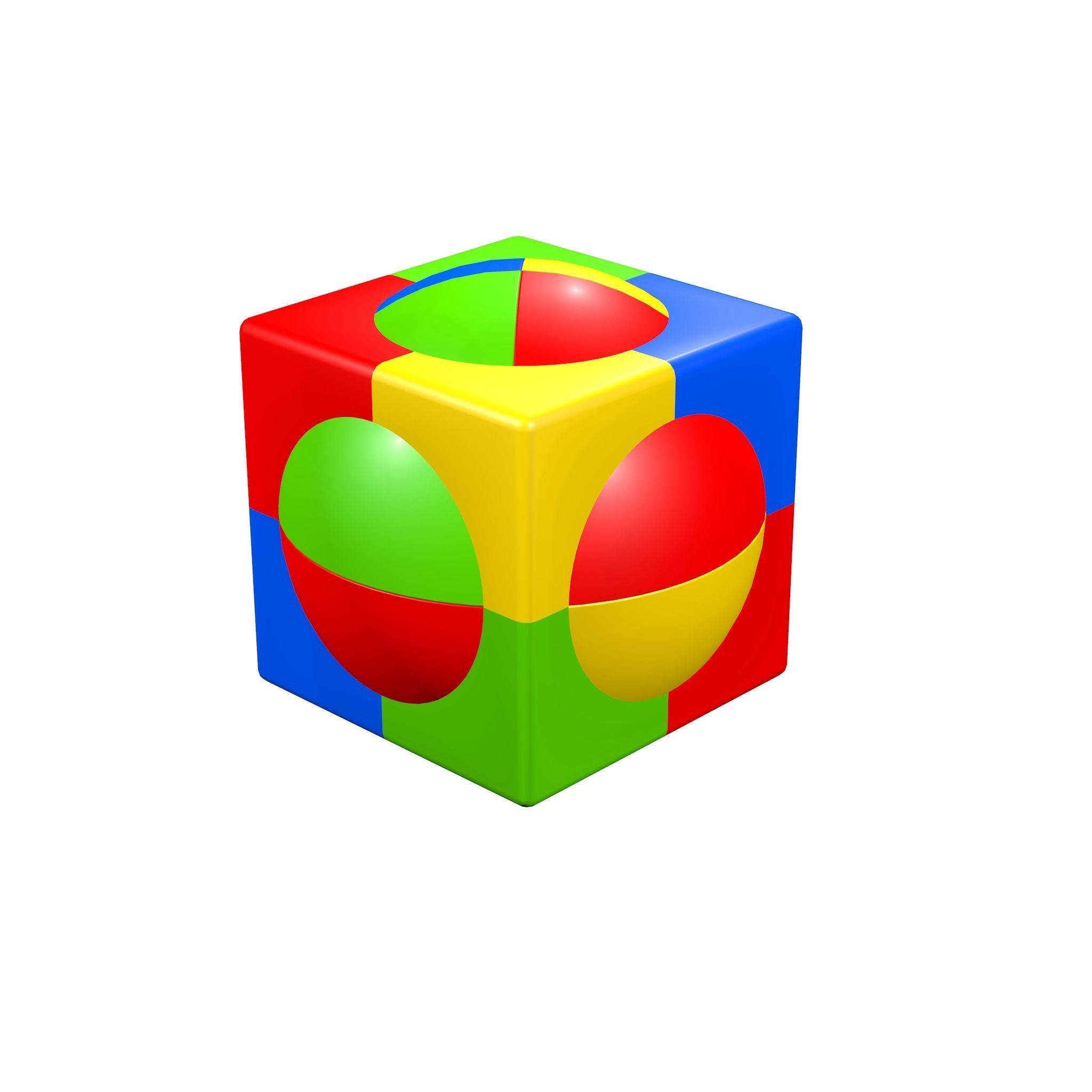 Toy cube sphere 3D model | CGTrader