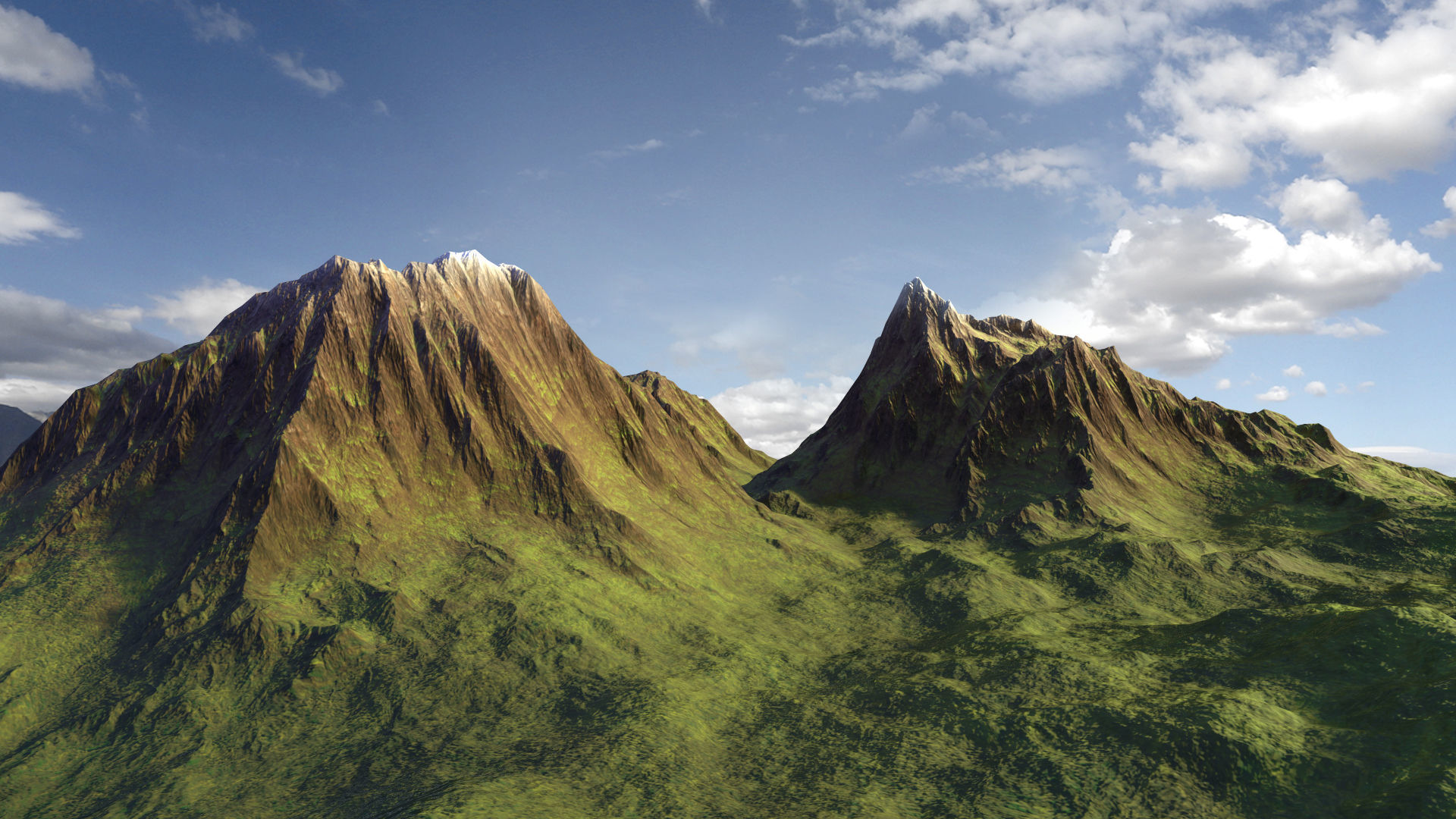 3D model Mountain Terrain Landscape Hills PBR and Unity Ready 08 VR ...