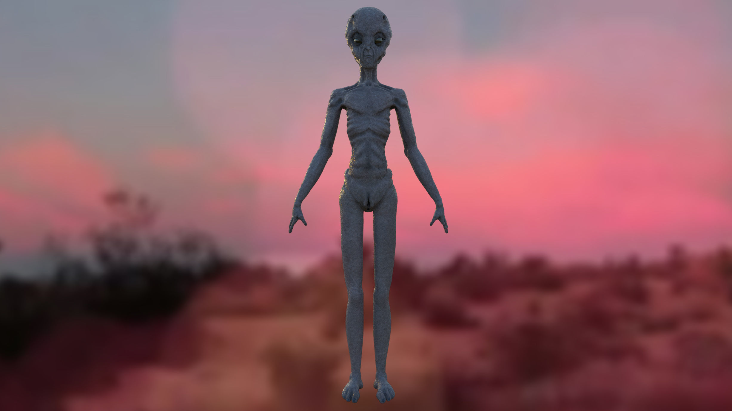 Gray Alien 3D model | CGTrader