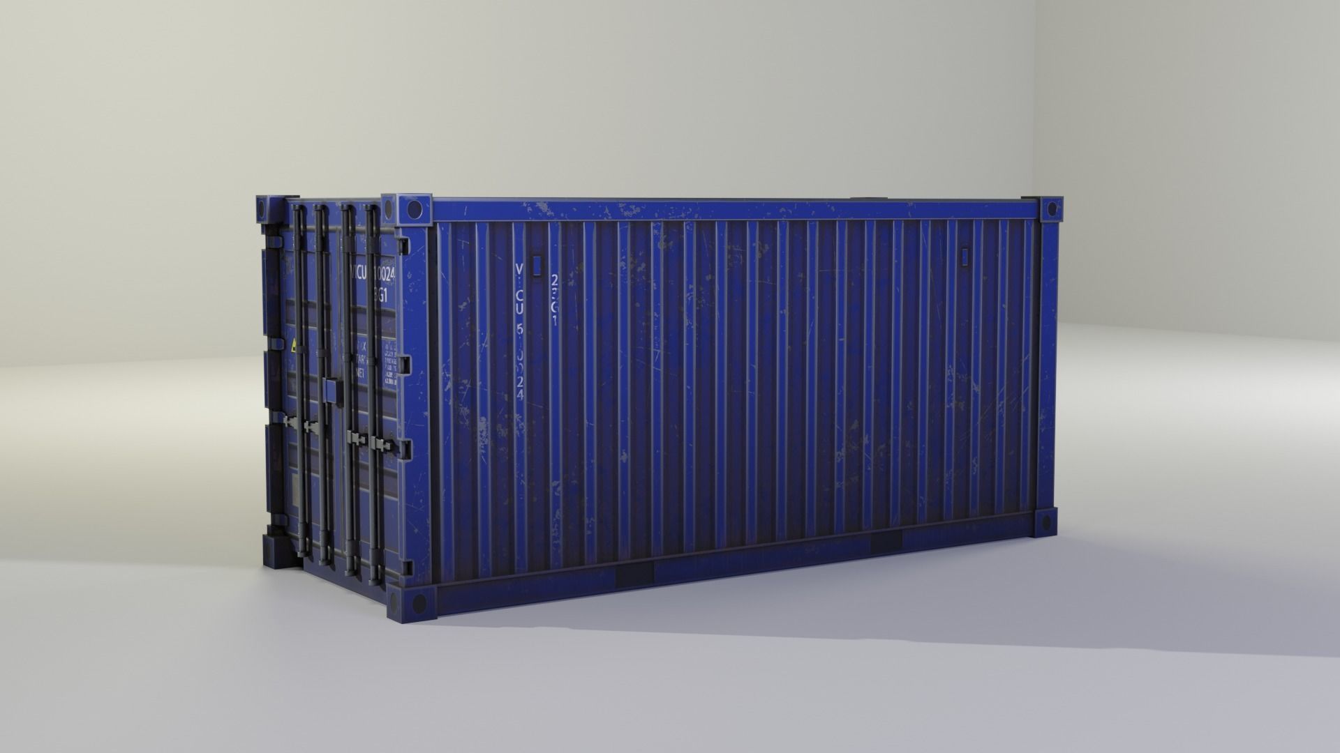 3D model 20ft Shipping Container Low-poly VR / AR / low-poly | CGTrader
