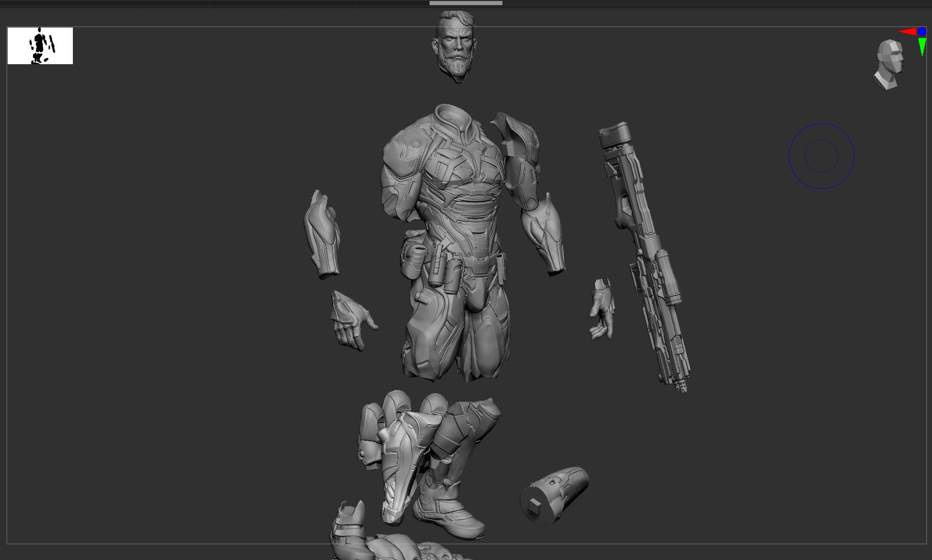 armed soldier stl files 3D model 3D printable | CGTrader