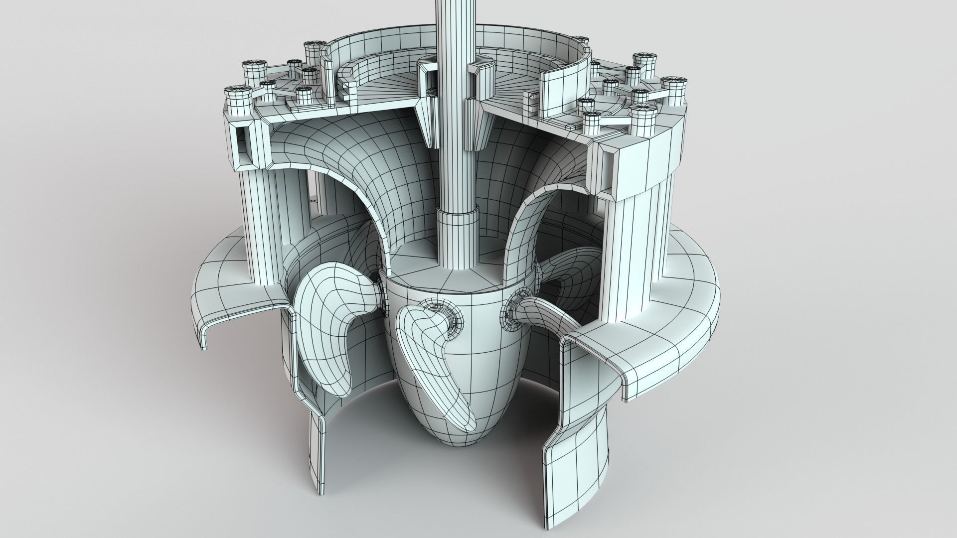 Hydroelectric power station 3D model | CGTrader