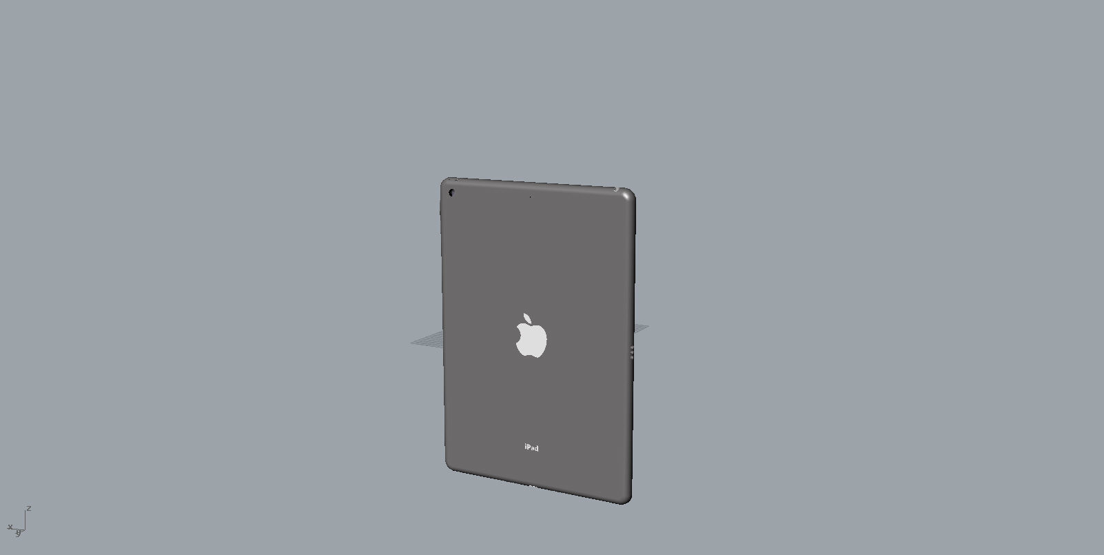 3D model apple 2019 new ipad space silver 3D model 3D print model VR ...