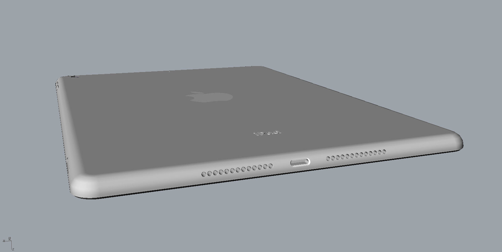 3D model apple 2019 new ipad space silver 3D model 3D print model VR ...