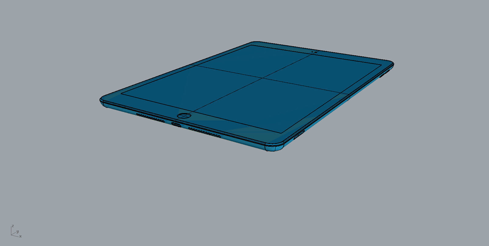 3D model apple 2019 new ipad space silver 3D model 3D print model VR ...