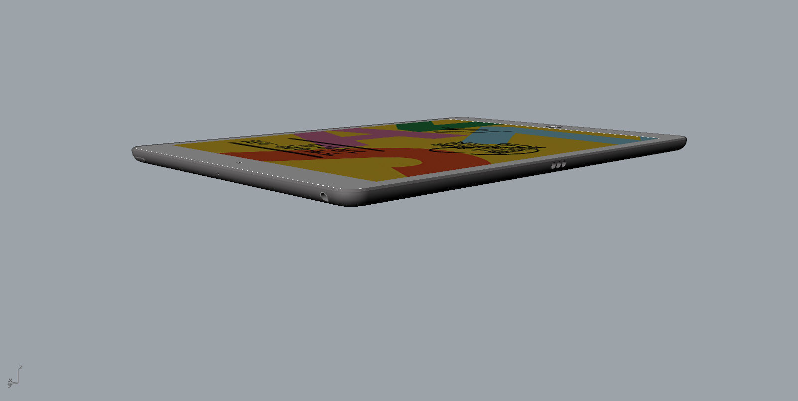 3D model apple 2019 new ipad space silver 3D model 3D print model VR ...