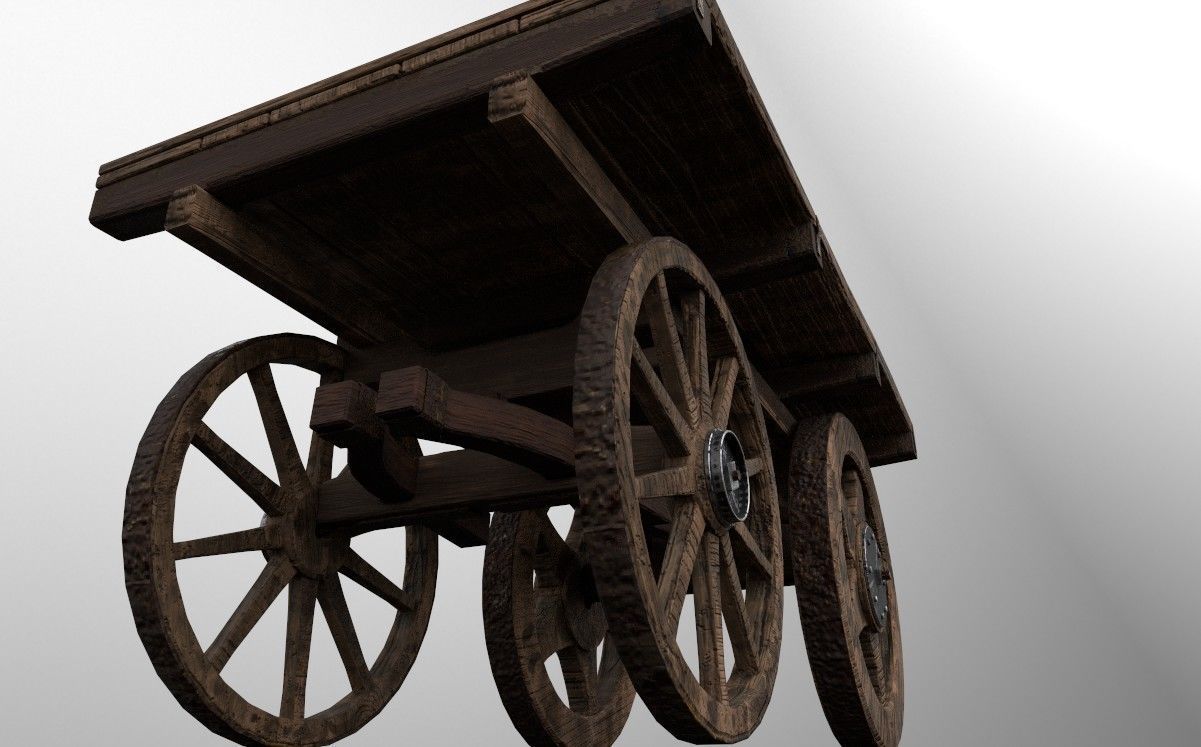 Hand Cart 3D model | CGTrader