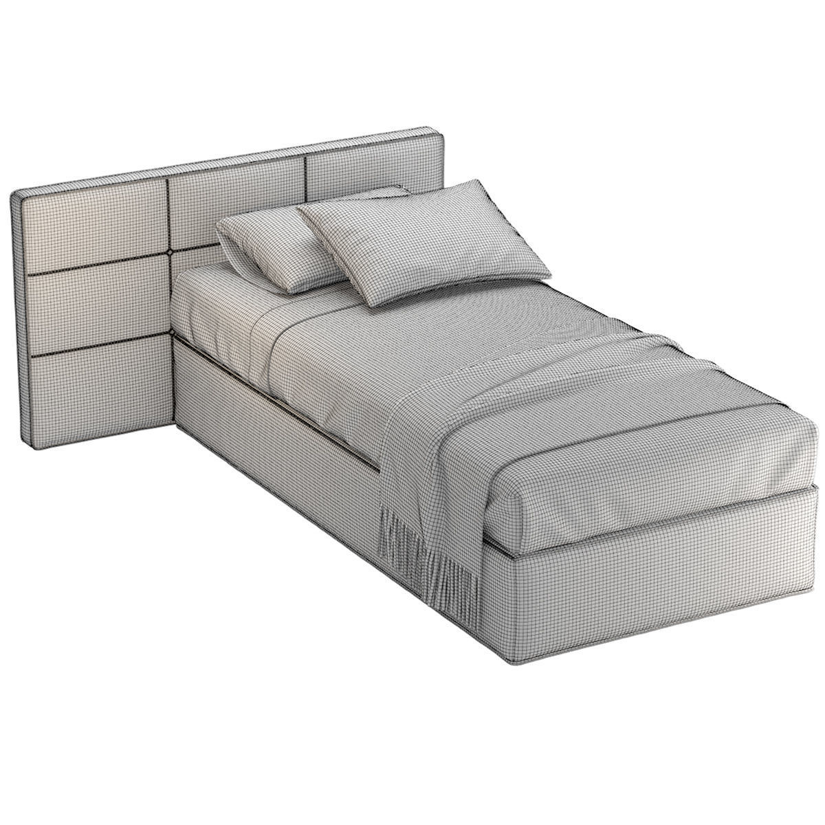 SINGLE BED 21 3D model | CGTrader