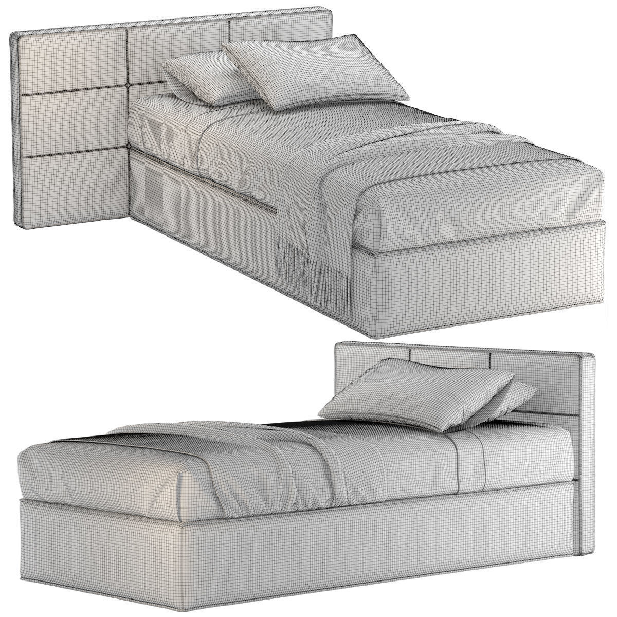 SINGLE BED 21 3D model | CGTrader