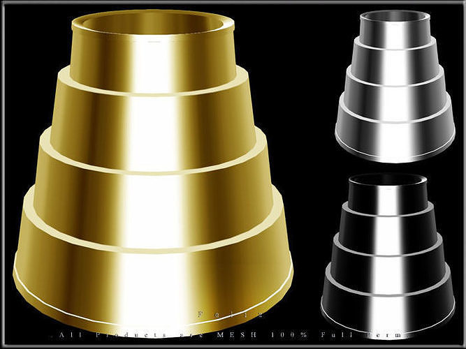 3D model Metal Cone VR / AR / low-poly | CGTrader