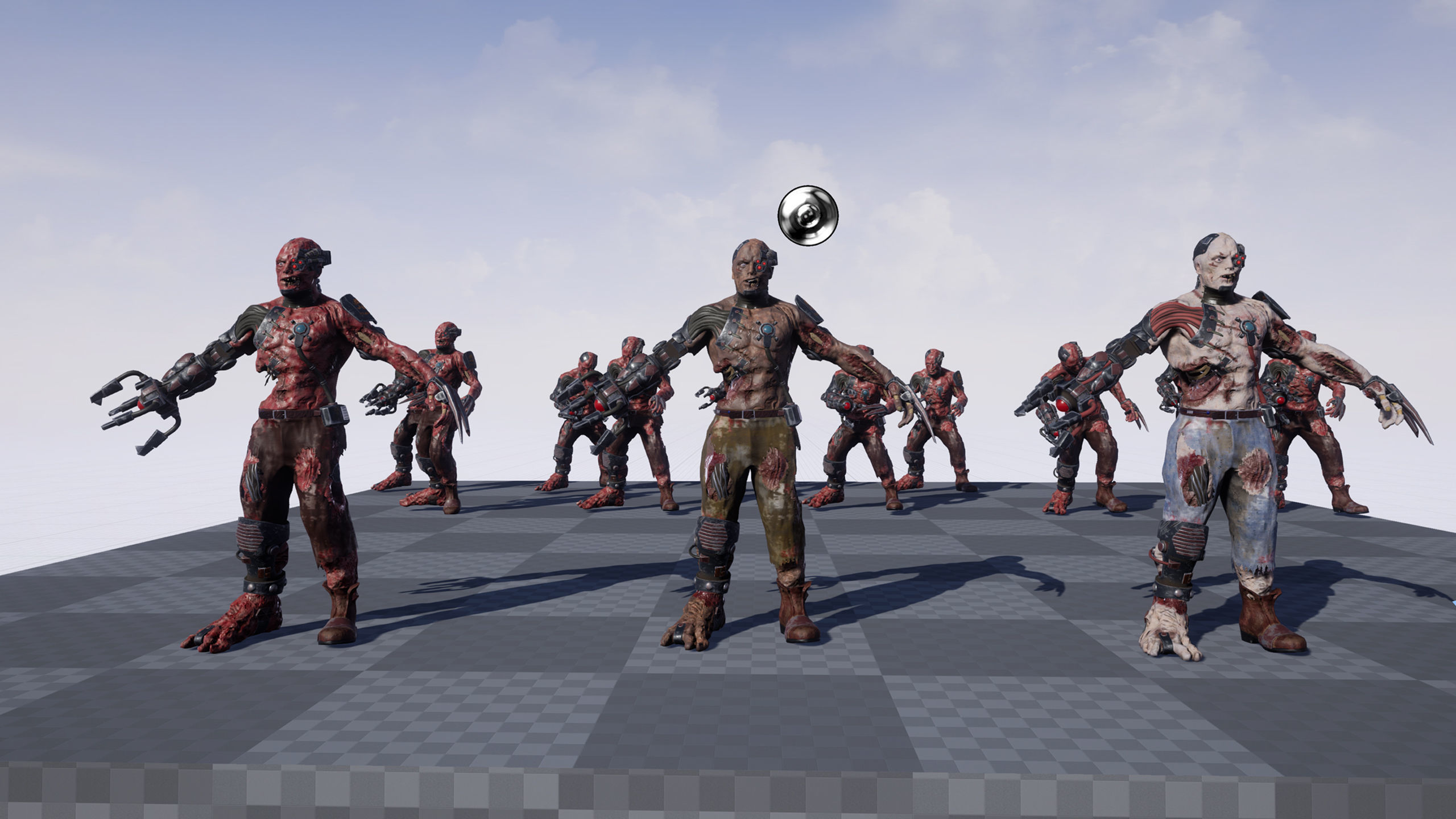 3D model Cyber Monsters VR / AR / low-poly rigged animated | CGTrader