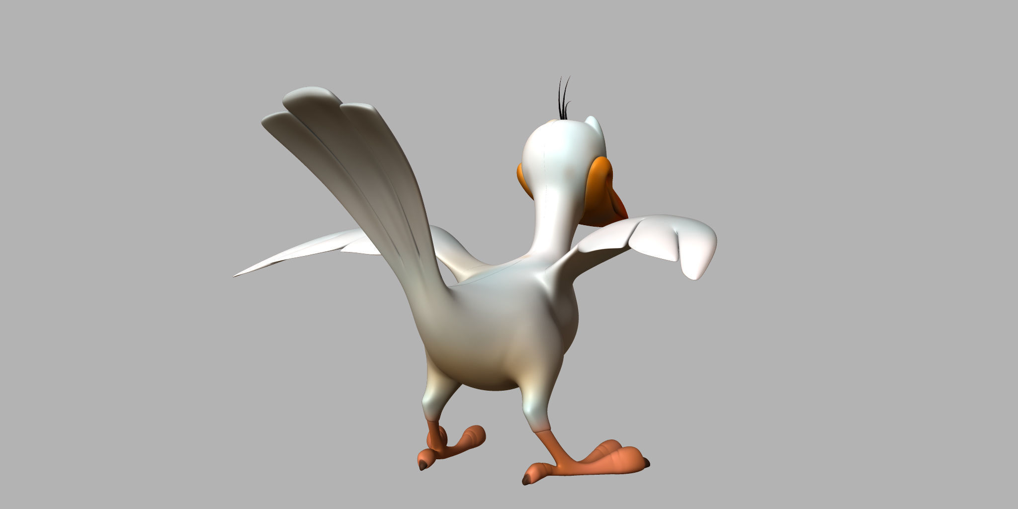 cartoon bird 3d rigged model 3D model rigged | CGTrader