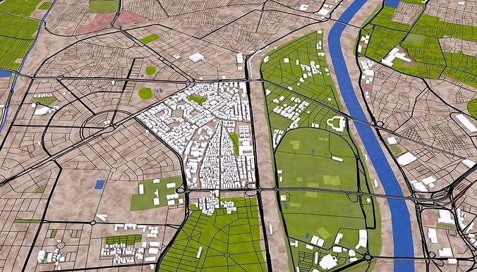 3D model Cairo City Egypt VR / AR / low-poly | CGTrader
