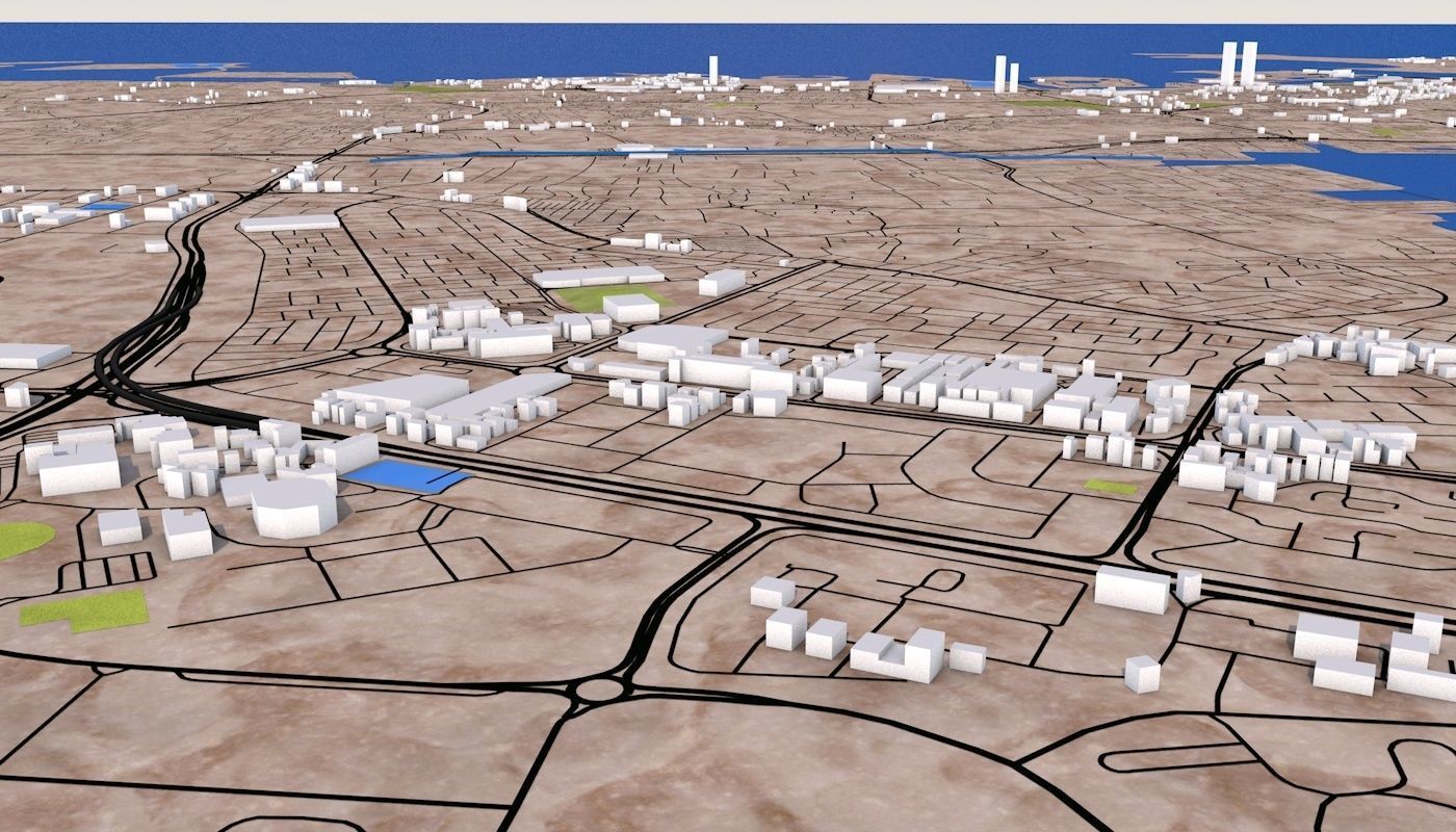 3D model Bahrain Full Manama City VR / AR / low-poly | CGTrader