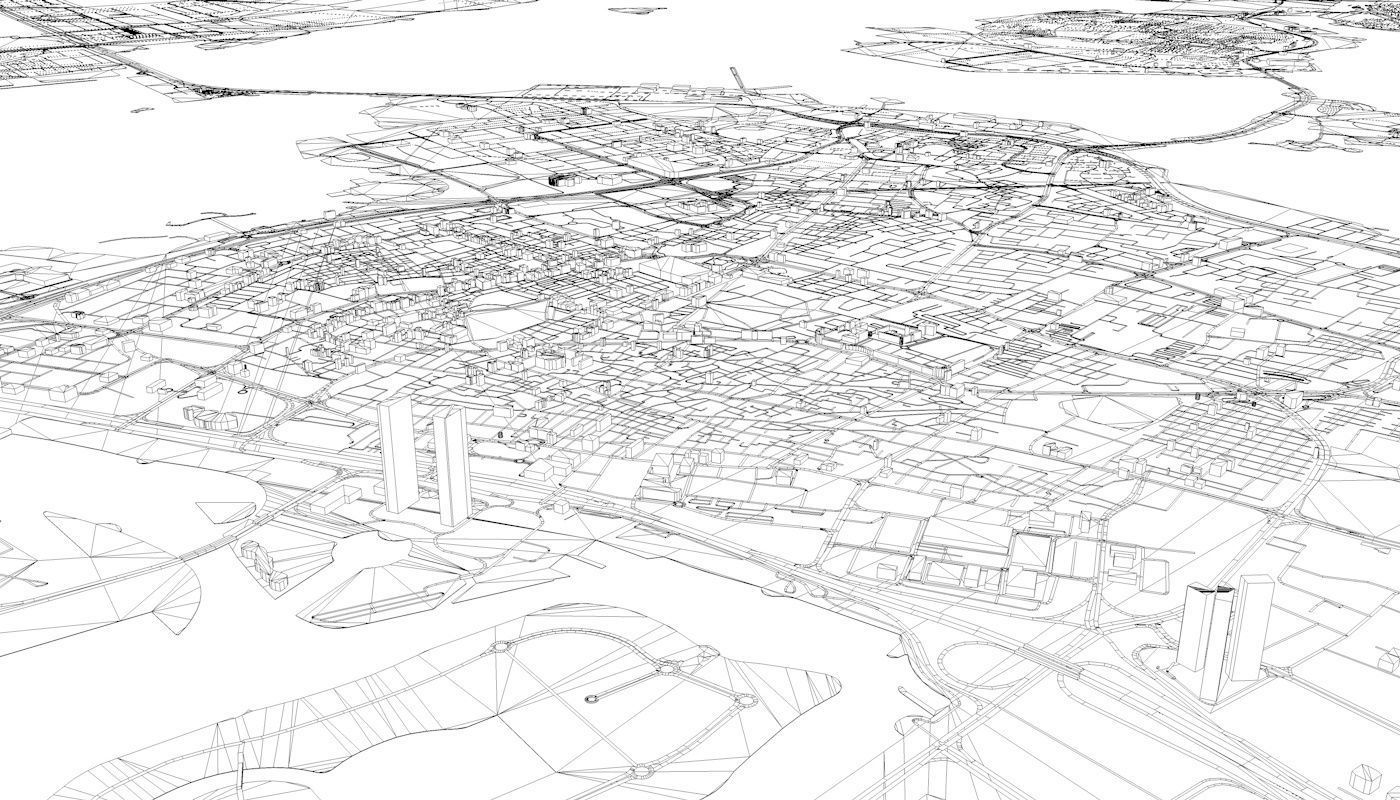 3D model Bahrain Full Manama City VR / AR / low-poly | CGTrader