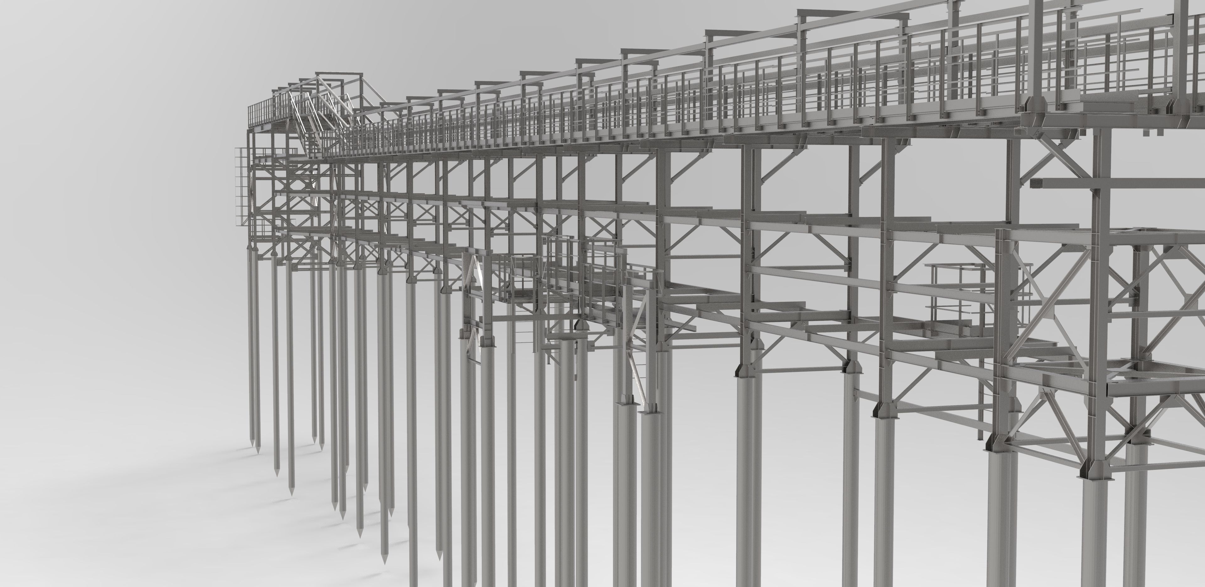 3D model Pipeline overpass VR / AR / low-poly | CGTrader