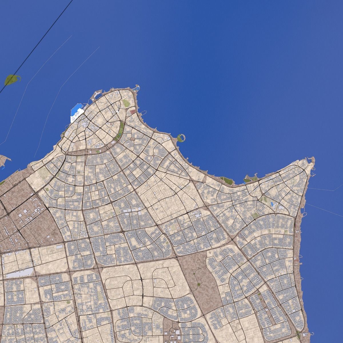 3D model Kuwait City entire Country VR / AR / low-poly | CGTrader