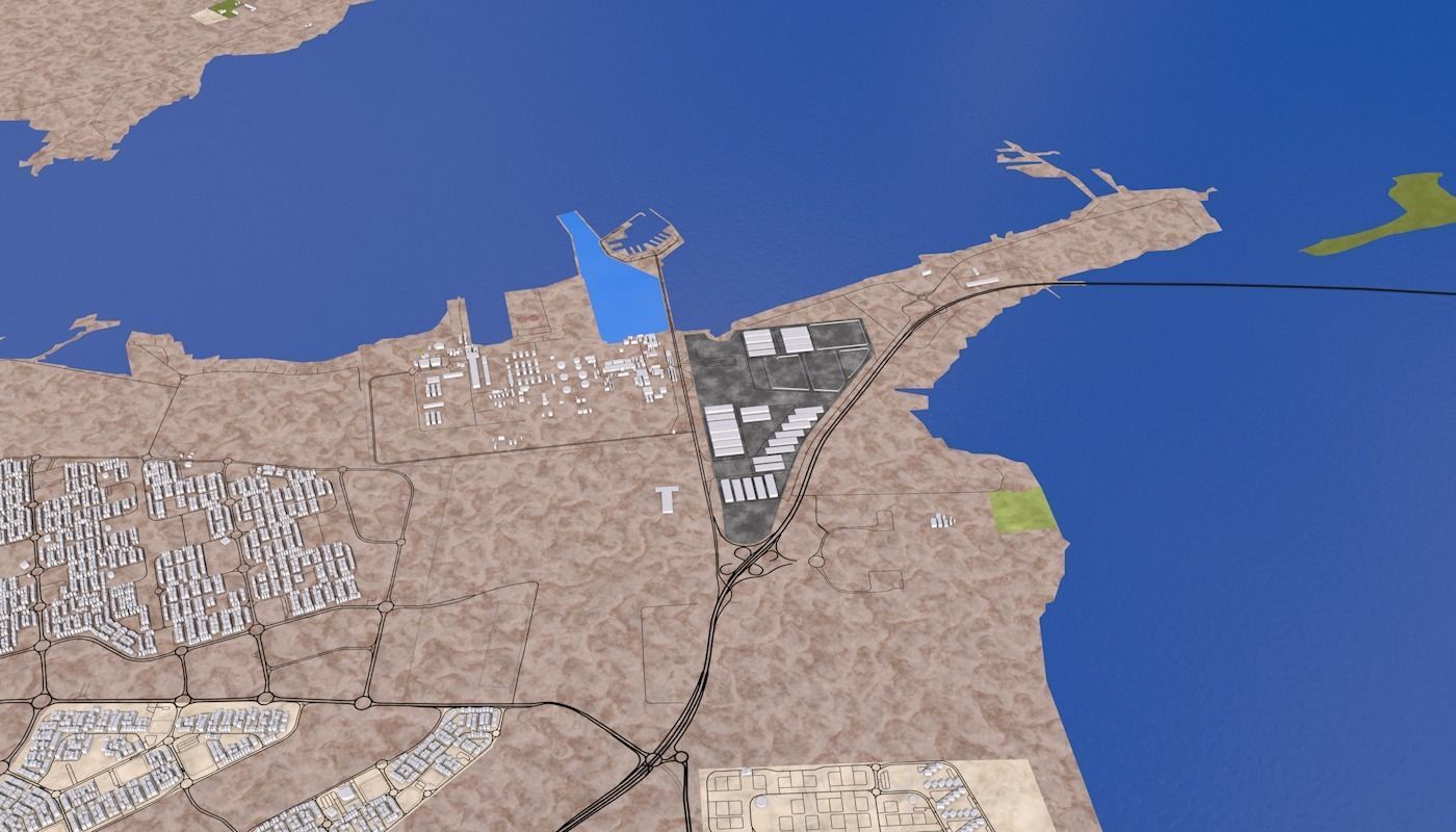 3D model Kuwait City entire Country VR / AR / low-poly | CGTrader