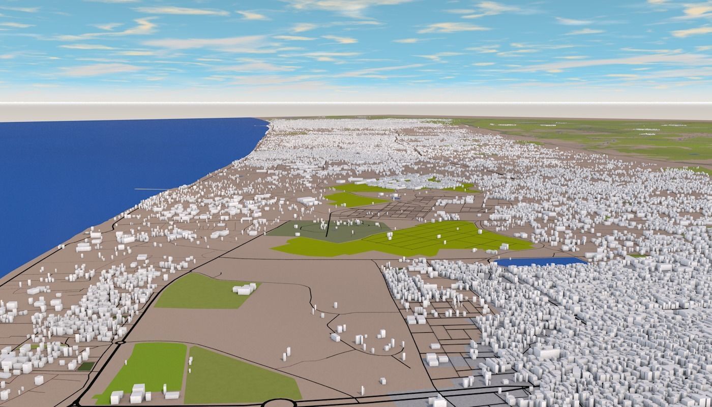 3D model Gaza City of Palestine VR / AR / low-poly | CGTrader