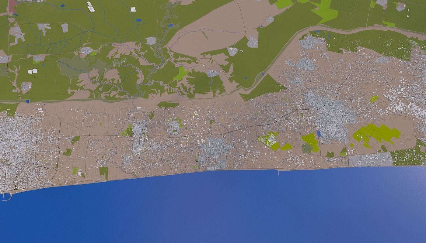 3D model Gaza City of Palestine VR / AR / low-poly | CGTrader