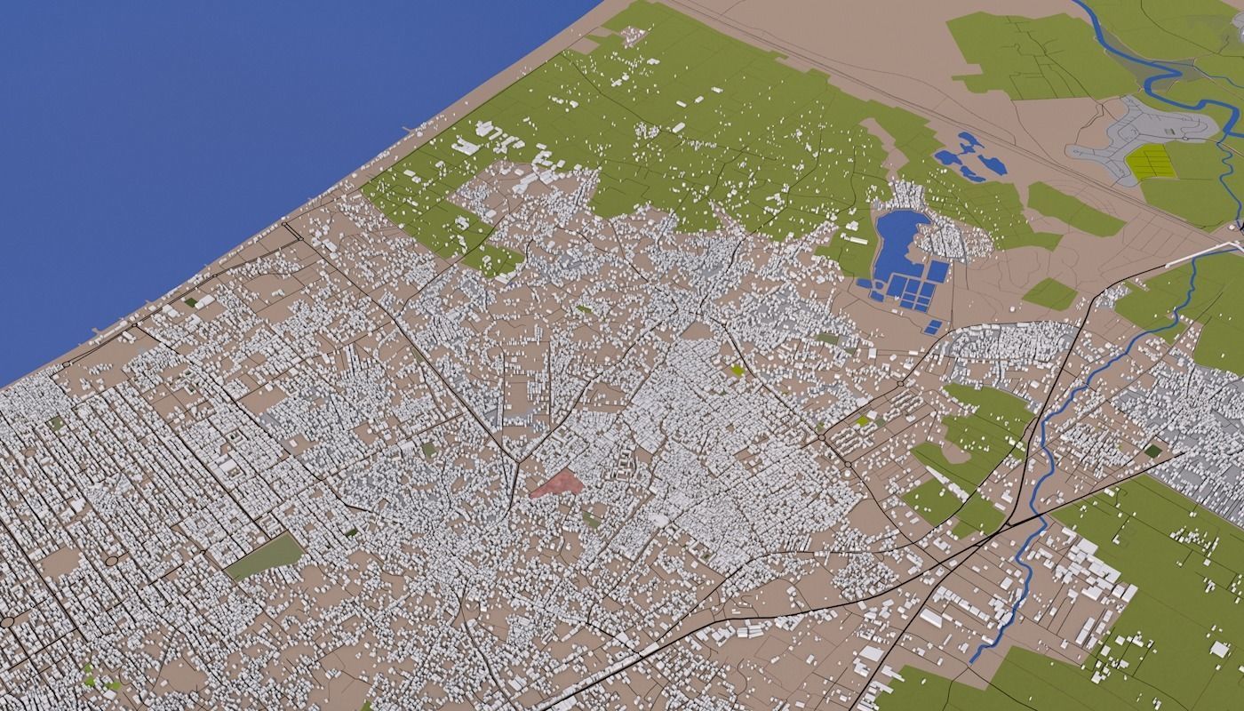 3D model Gaza City of Palestine VR / AR / low-poly | CGTrader