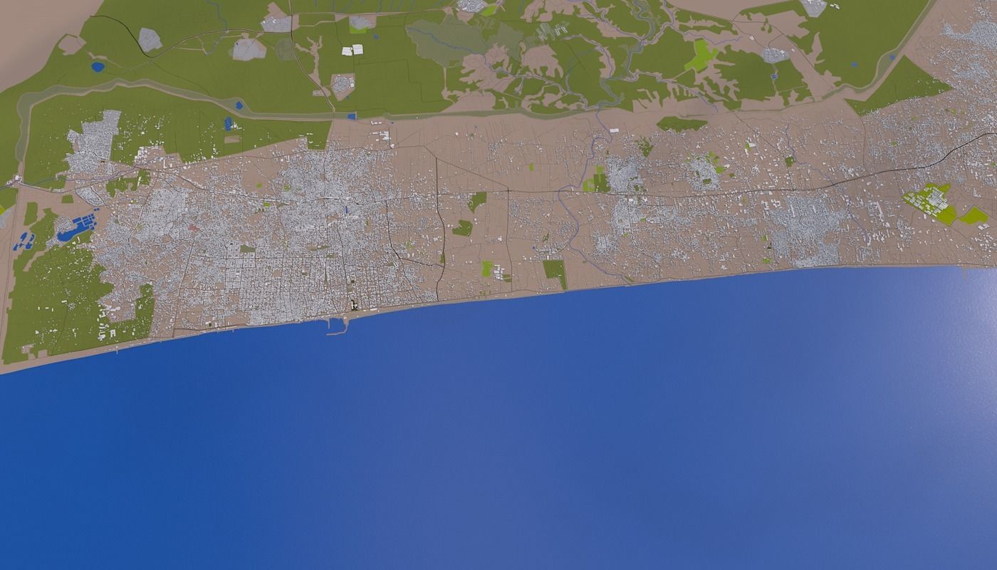 3D model Gaza City of Palestine VR / AR / low-poly | CGTrader