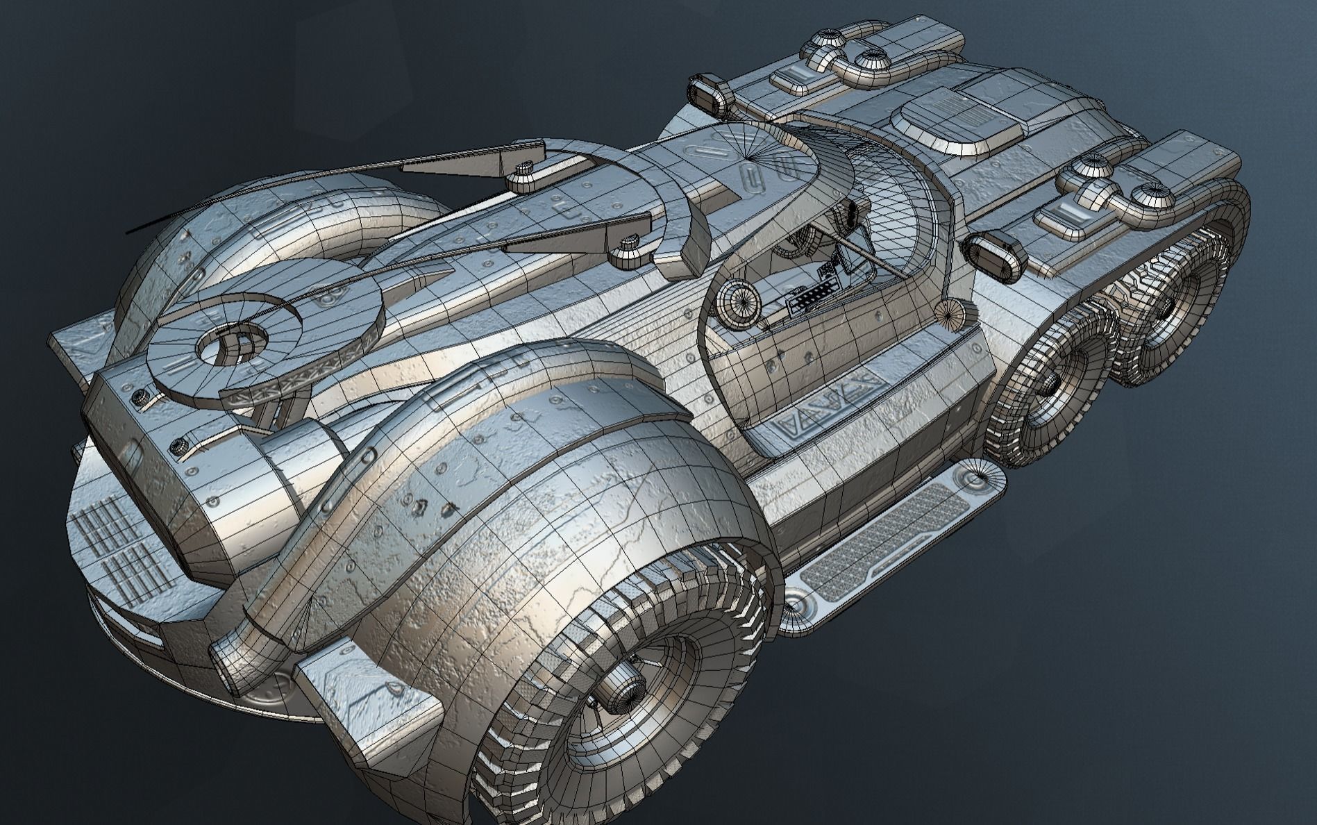 3D model Marauder - Derelict Tug Vehicle VR / AR / low-poly | CGTrader