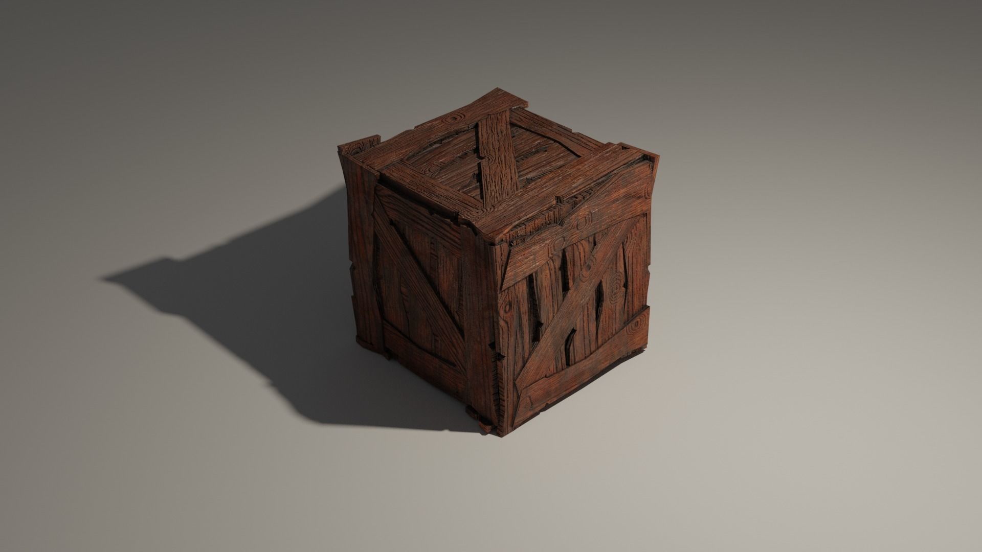 3D model Stylized wooden crates VR / AR / low-poly | CGTrader
