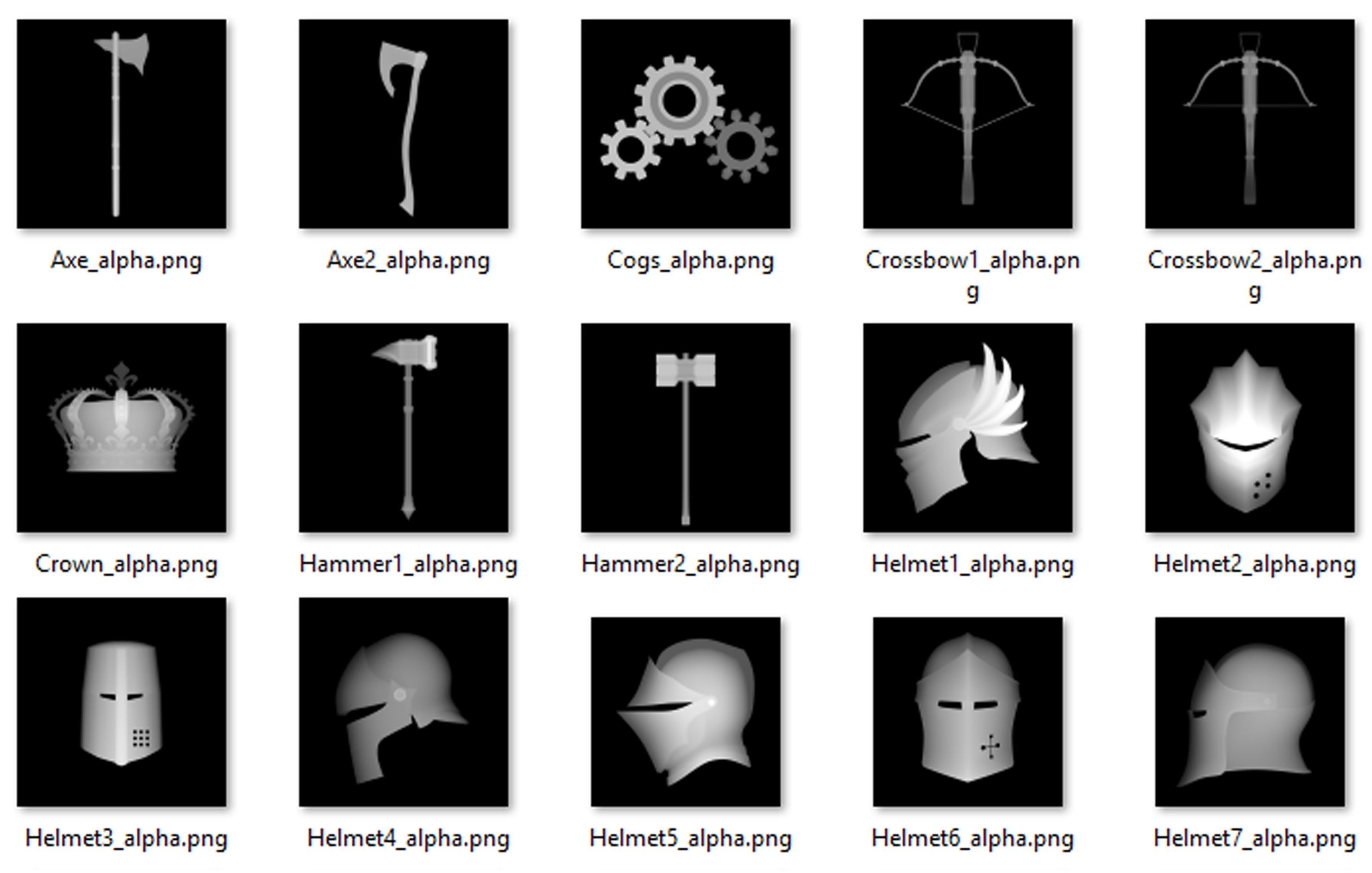 Heraldic and Ornament alphas pack Texture | CGTrader