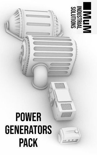 Power generators Pack 3D model 3D printable | CGTrader