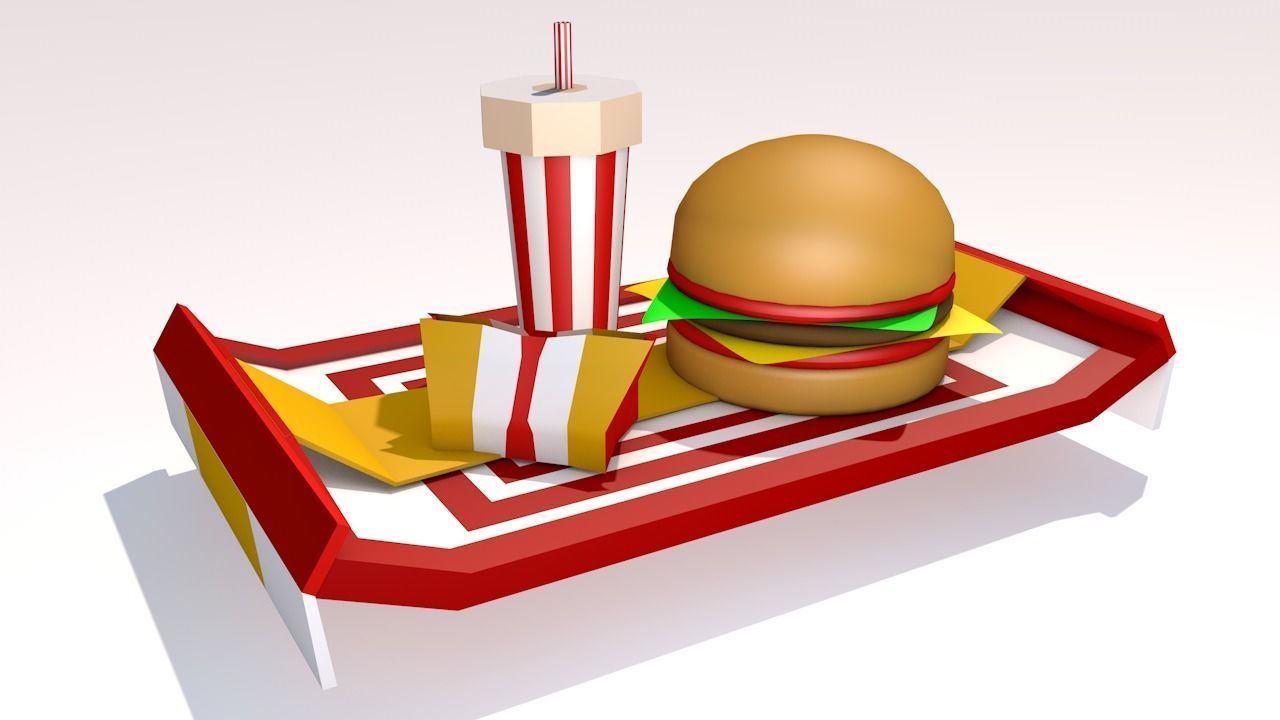 Fast Food 3D model | CGTrader