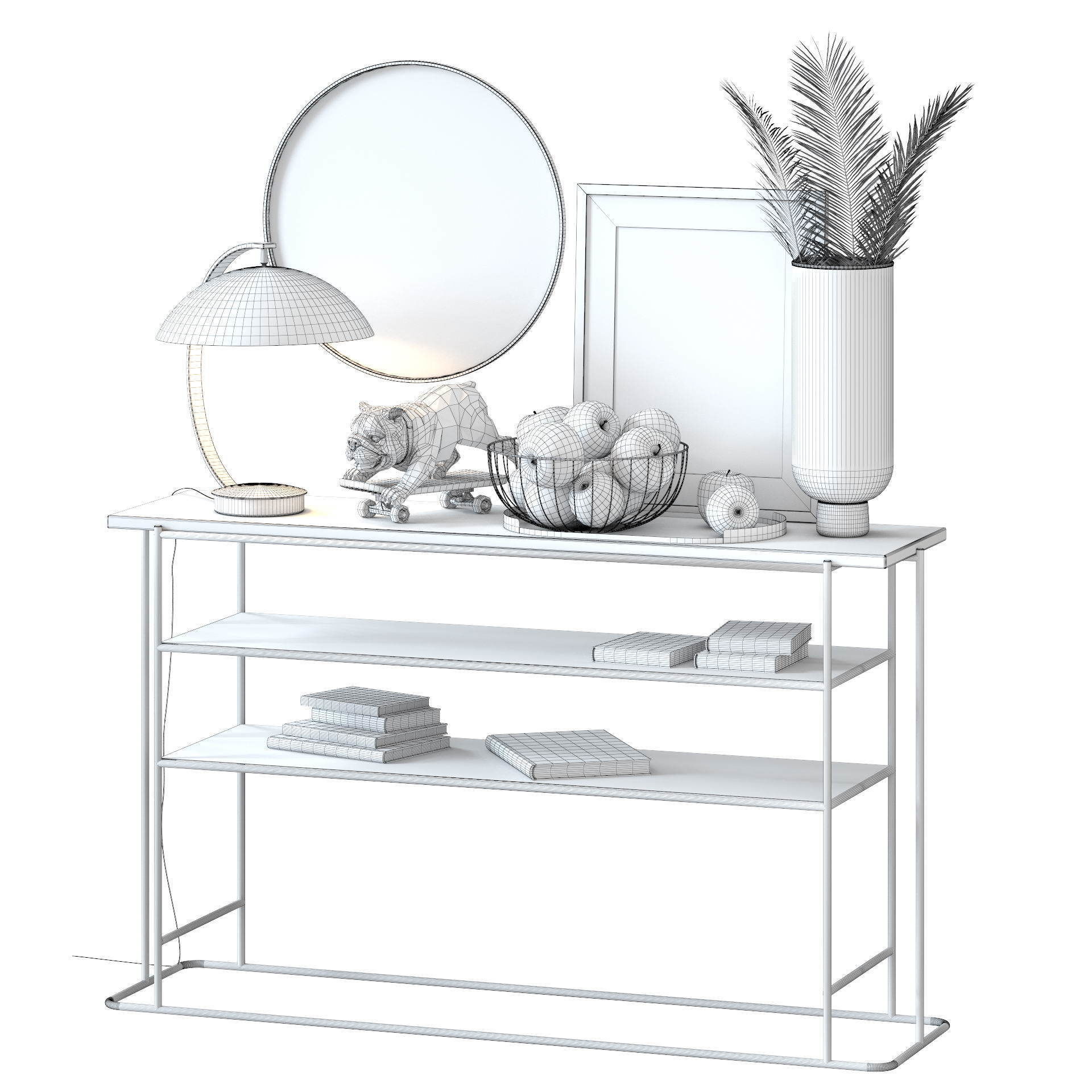 Skating Dog and the BoConcept decor set 3D model | CGTrader