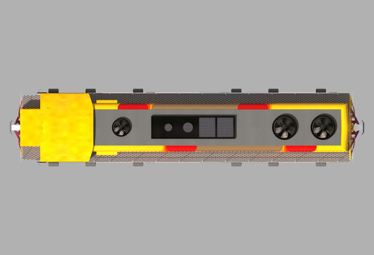 Locomotive QR National Class 2390 3D Model OBJ 3DS FBX DAE SKP WRL WRZ ...
