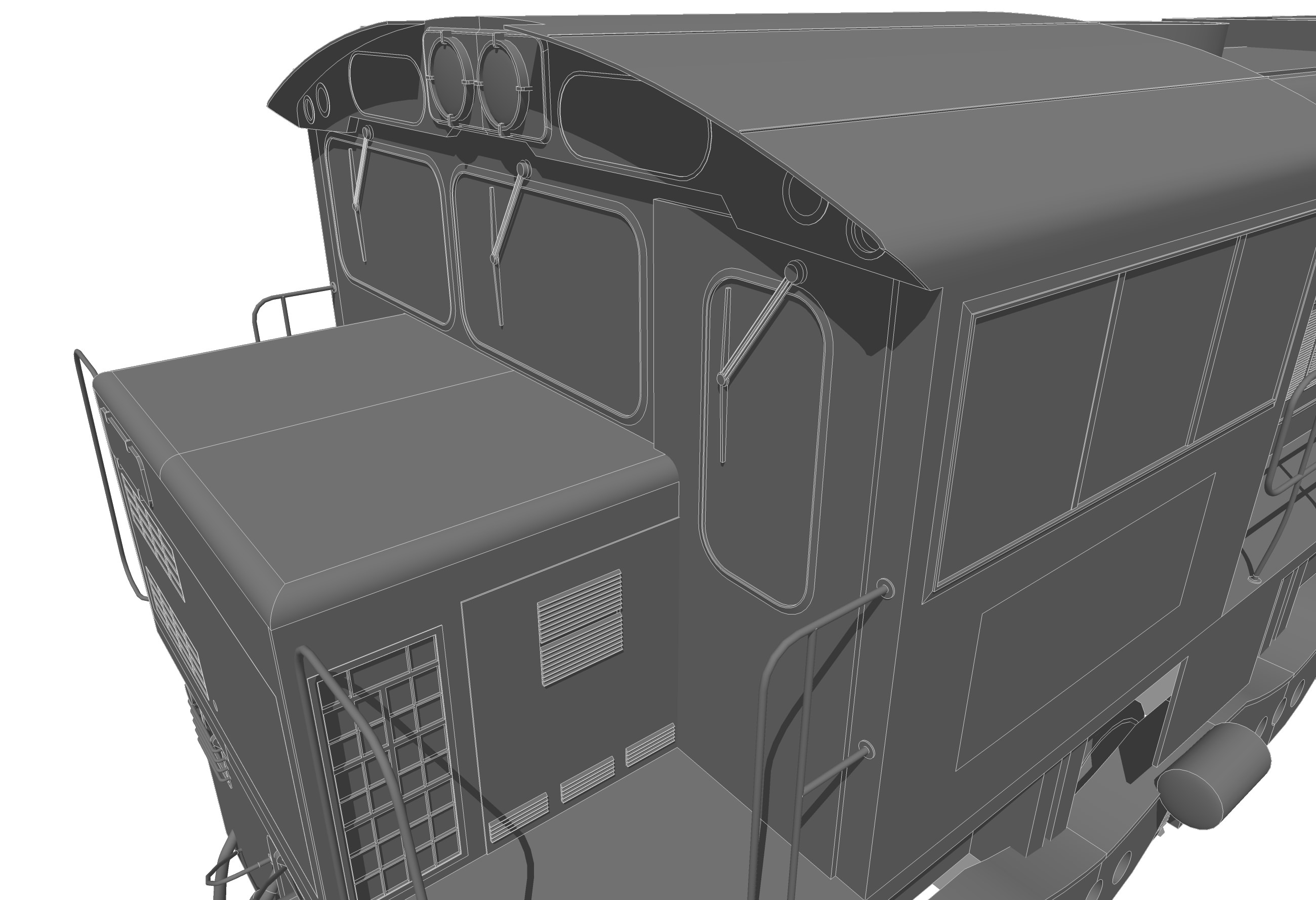 Locomotive QR National Class 2390 3D Model OBJ 3DS FBX DAE SKP WRL WRZ ...